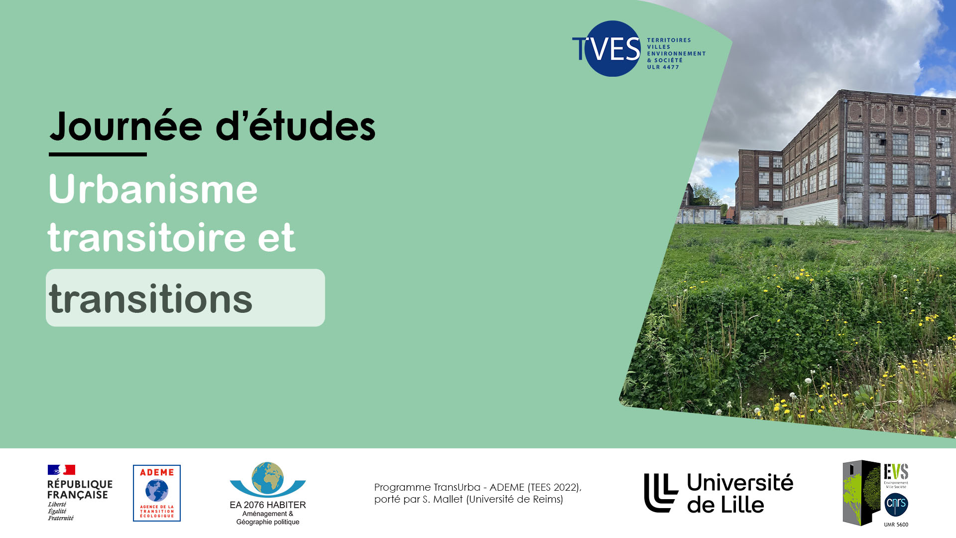 Collection » Journée d’étude « Urbanisme transitoire et transitions ...